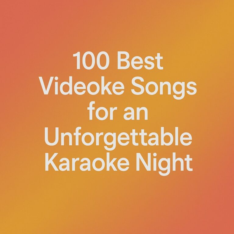 100 Best Videoke Songs for an Unforgettable Karaoke Night - TopTuneTales