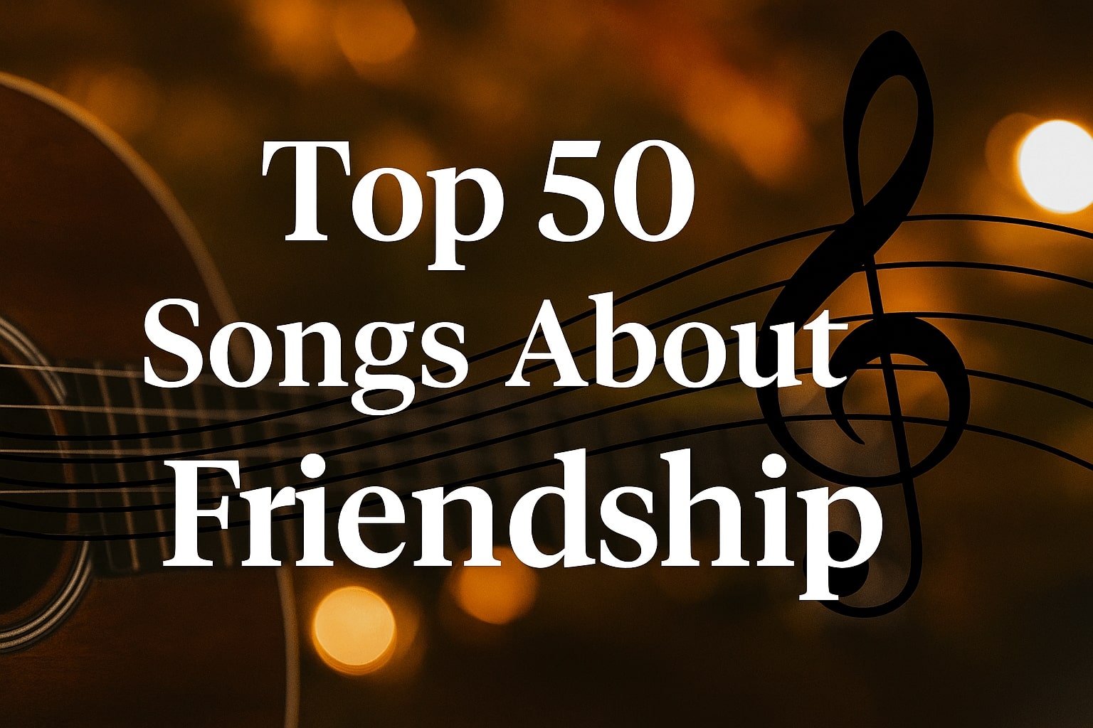 Top 50 Songs About Friendship - TopTuneTales