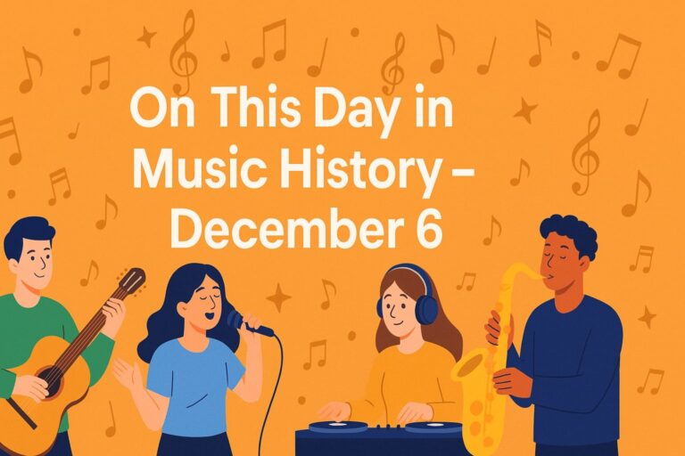 On This Day in Music History – December 6 - TopTuneTales